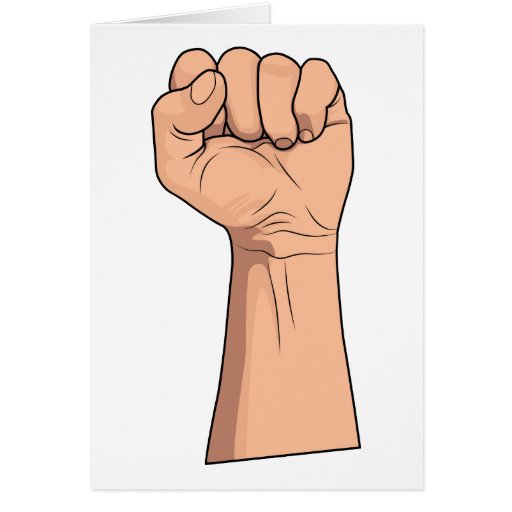 Fist Closed Hand Sign Gesture Greeting Card Zazzle Fist Closed Hand Sign Gesture Greeting Card Zazzle