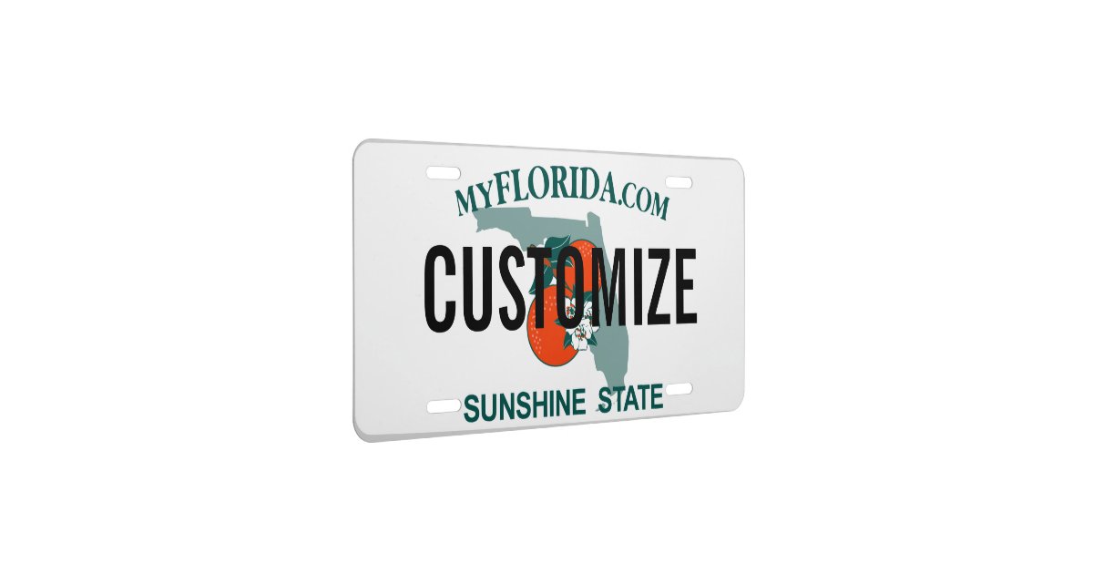Florida Custom License Plate Zazzle florida-custom-license-plate-zazzle