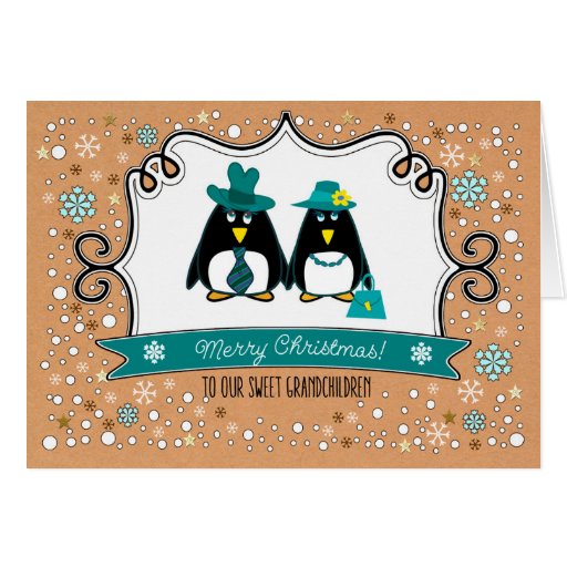 For Grandchildren At Christmas Custom Cards Zazzle