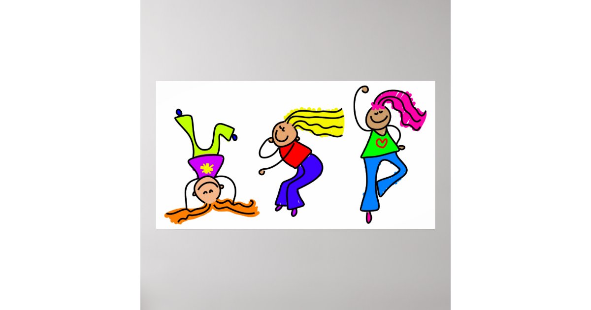 Funky Girls Poster Zazzle