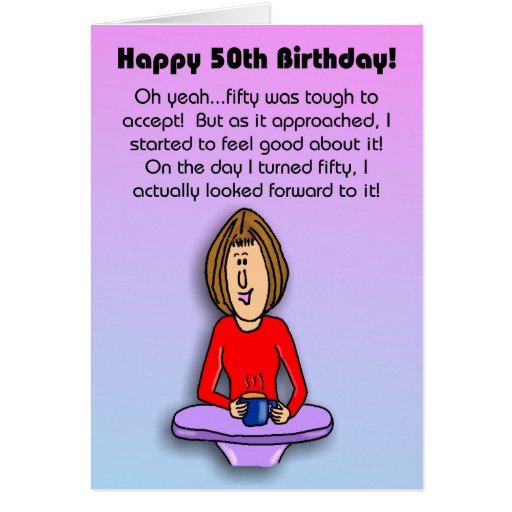 Funny Birthday Card Celebrating 50th Birthday Zazzle Funny Birthday Card Celebrating 50th Birthday Zazzle