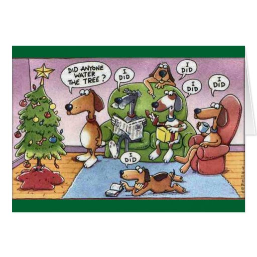 Funny Christmas Dog Card Zazzle Funny Christmas Dog Card Zazzle