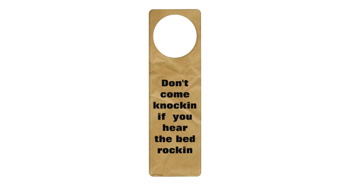 Funny Do Not Disturb Door Hanger Zazzle