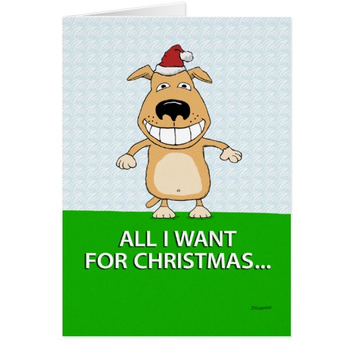 Funny Dog Christmas Card Funny Dog Christmas Card