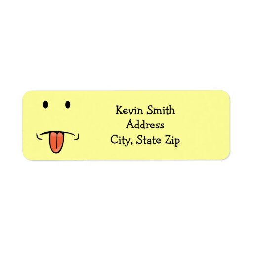 Funny Face Return Address Labels Zazzle