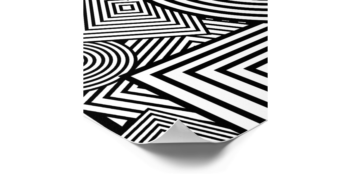 Geometric Shapes Collage (Black & White) Poster | Zazzle Geometric Shapes Collage (Black & White) Poster | Zazzle