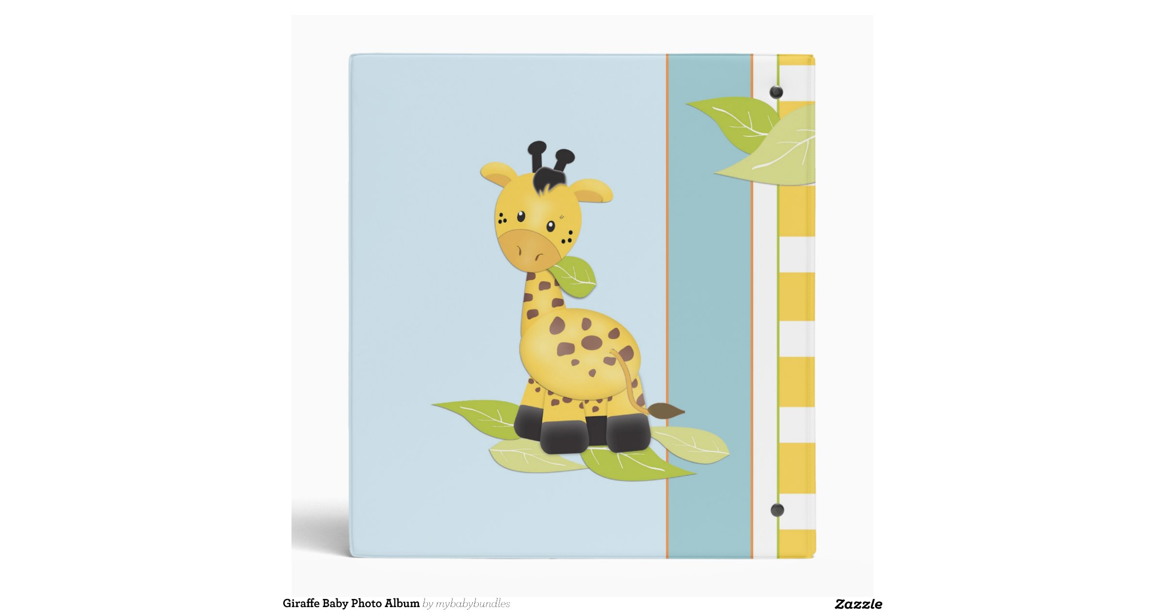 Giraffe Baby Photo Album Binders | Zazzle
