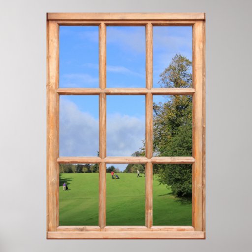 golf-course-view-from-a-window-print-zazzle