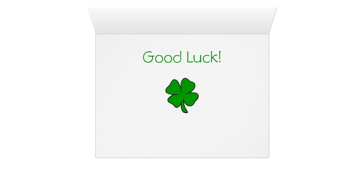 Good Luck Note Card | Zazzle