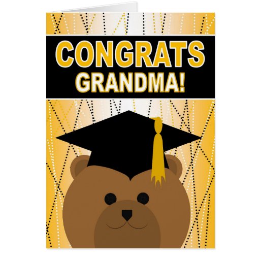 Graduation Congratulations Grandma Grandmother Card Zazzle