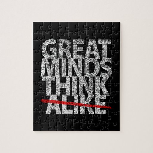 Great Minds Think Alike Puzzles Zazzle great-minds-think-alike-puzzles-zazzle