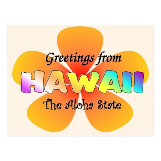 Greetings From Hawaii Postcard Zazzle