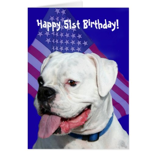 Happy 51st Birthday Boxer Greeting Card Zazzle happy-51st-birthday-boxer-greeting-card-zazzle