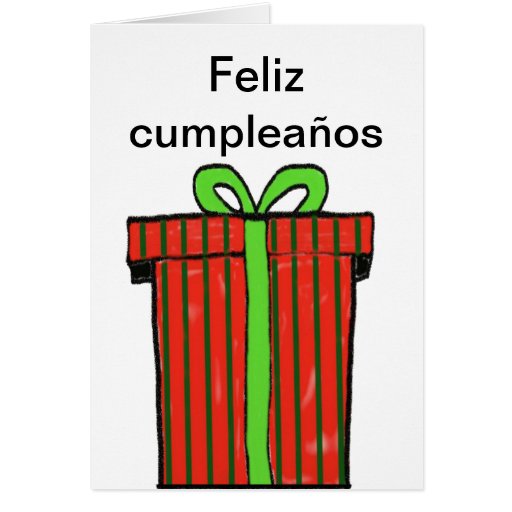 Happy Birthday In Spanish Card Zazzle