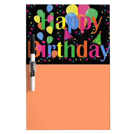 Happy Birthday Party Balloons Dry Erase Board Zazzle happy-birthday-party-balloons-dry-erase-board-zazzle