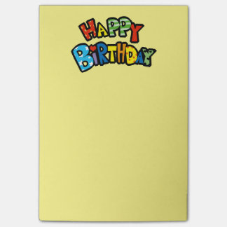 Happy Birthday Post-it® Notes - Sticky Notes | Zazzle