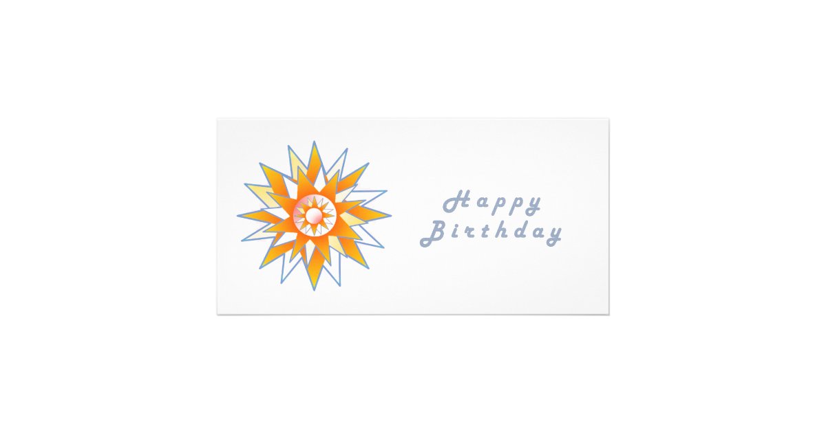 Happy Birthday Sun Energy Chakra Card Zazzle