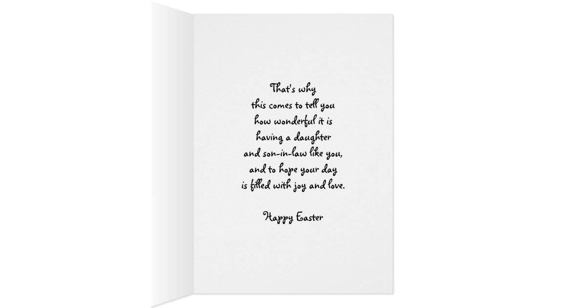 Happy Easter Daughter And Son In Law Card Pansy Zazzle