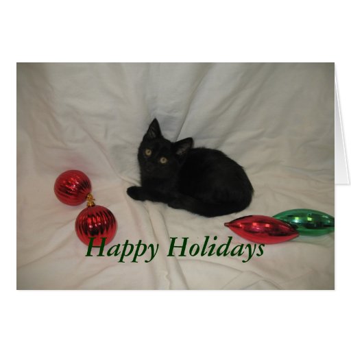 Happy Holidays Cat Card | Zazzle Happy Holidays Cat Card | Zazzle