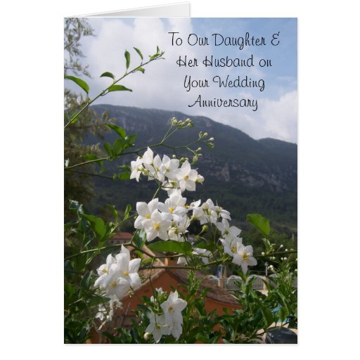 Happy Wedding Anniversary Daughter And Husband Card Zazzle