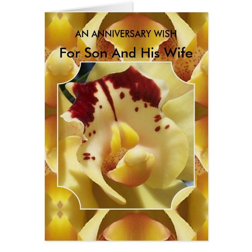 happy-wedding-anniversary-son-and-wife-orchid-card-zazzle