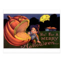 Vintage Halloween Postcards and Retro style Halloween Postcards for Sale