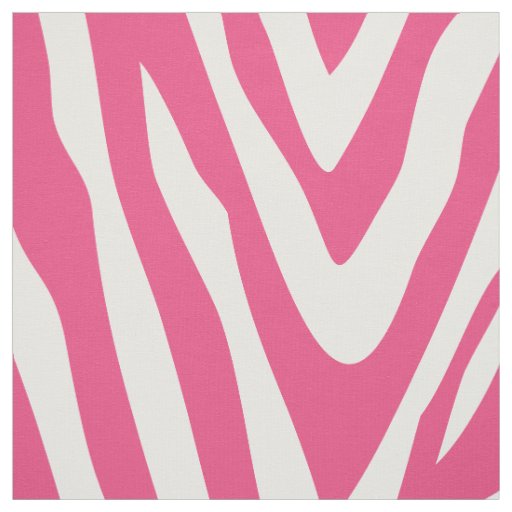 Hot Pink Zebra Print Large Scale Fabric | Zazzle Hot Pink Zebra Print Large Scale Fabric | Zazzle