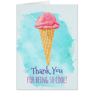 Ice Cream Thank You Cards | Zazzle