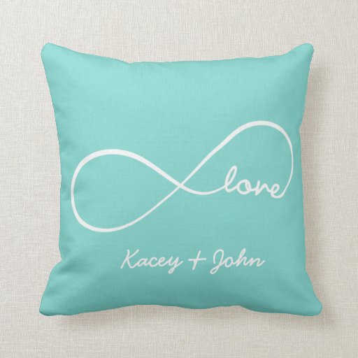 Infinity Love Throw Pillow Zazzle
