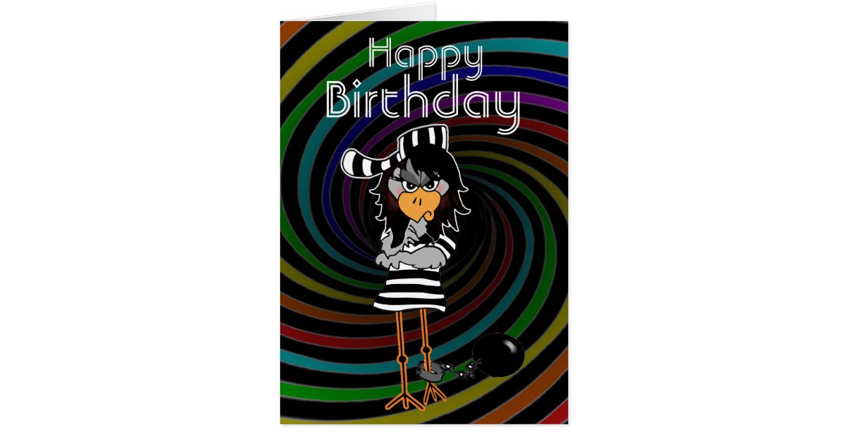 Inmate Birthday Card Zazzle inmate-birthday-card-zazzle