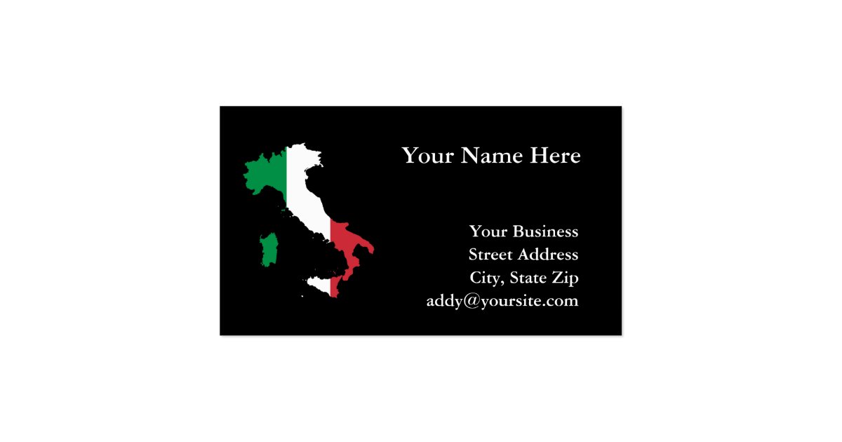 Italy Business Card Zazzle italy-business-card-zazzle