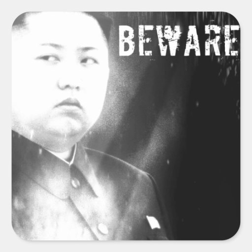 Kim Jong-un Joke Square Sticker | Zazzle Kim Jong-un Joke Square Sticker | Zazzle