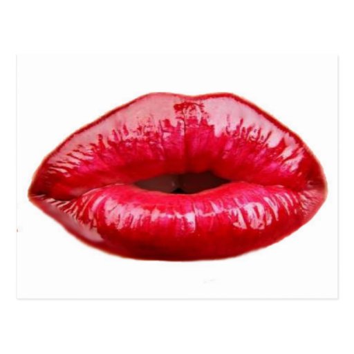 Kissing Lips Postcard Zazzle