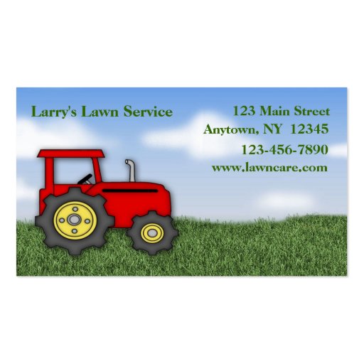 Lawn Care Business Card Zazzle