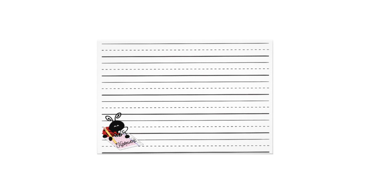 Ladybug Stationery Paper