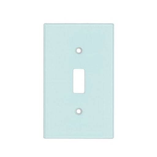 Light Cyan Solid Color Light Switch Plates | Zazzle