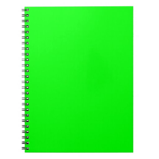 Lime Green Spiral Notebook Zazzle Lime Green Spiral Notebook Zazzle