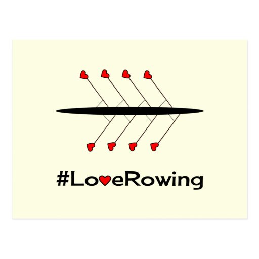 Love Rowing Slogan And Boat Postcard Zazzle love-rowing-slogan-and-boat-postcard-zazzle