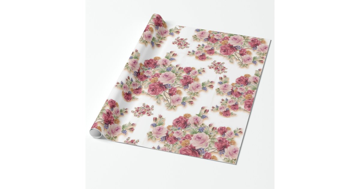 Lovely Floral Wrapping Paper Zazzle