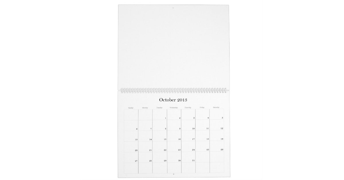 Make Your Own Custom Large Huge Calendar | Zazzle