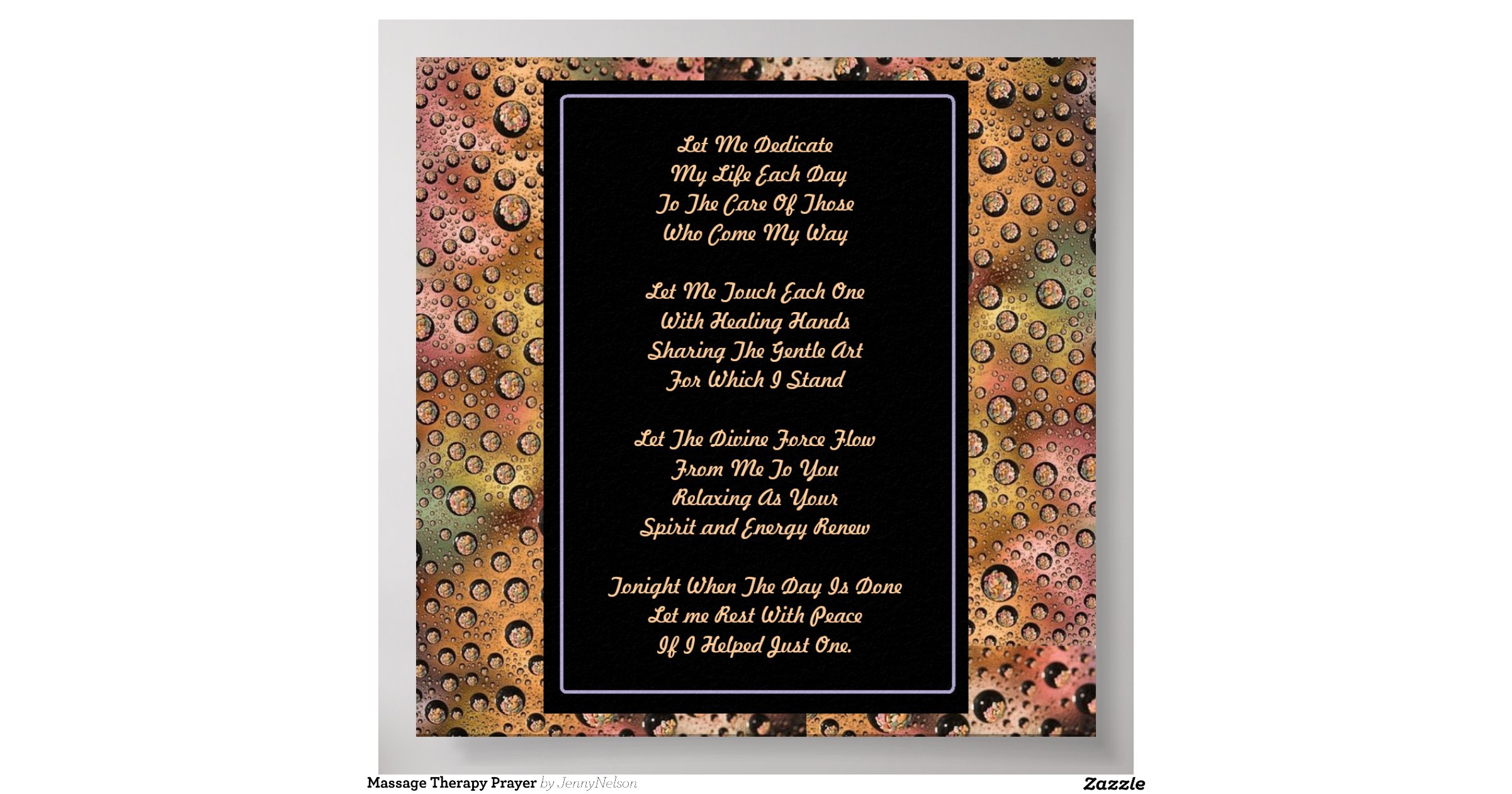 Massage Therapy Prayer Poster R917fee1de3874bc19dbe811b63352abf W2y