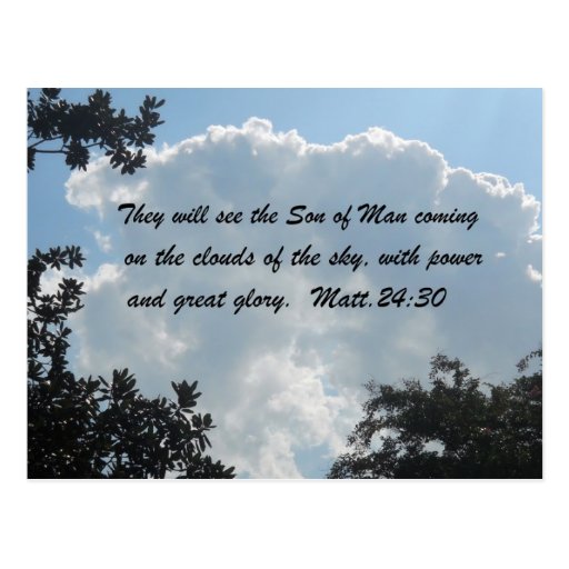 Matthew 24:30 postcard | Zazzle Matthew 24:30 postcard | Zazzle