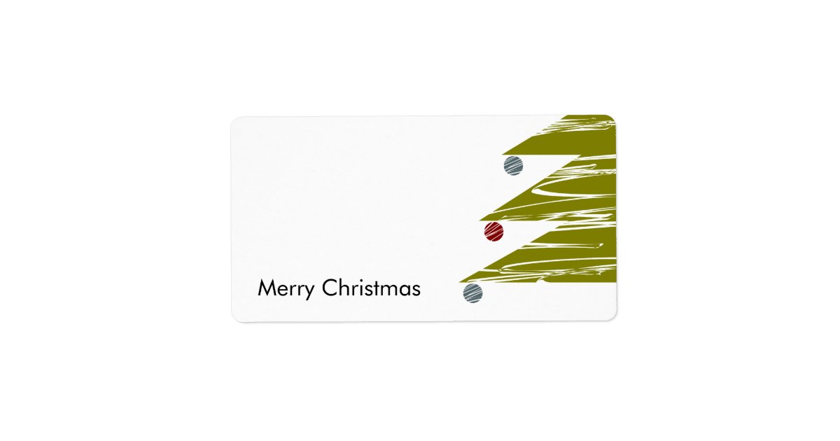 Merry Christmas Avery Label Zazzle