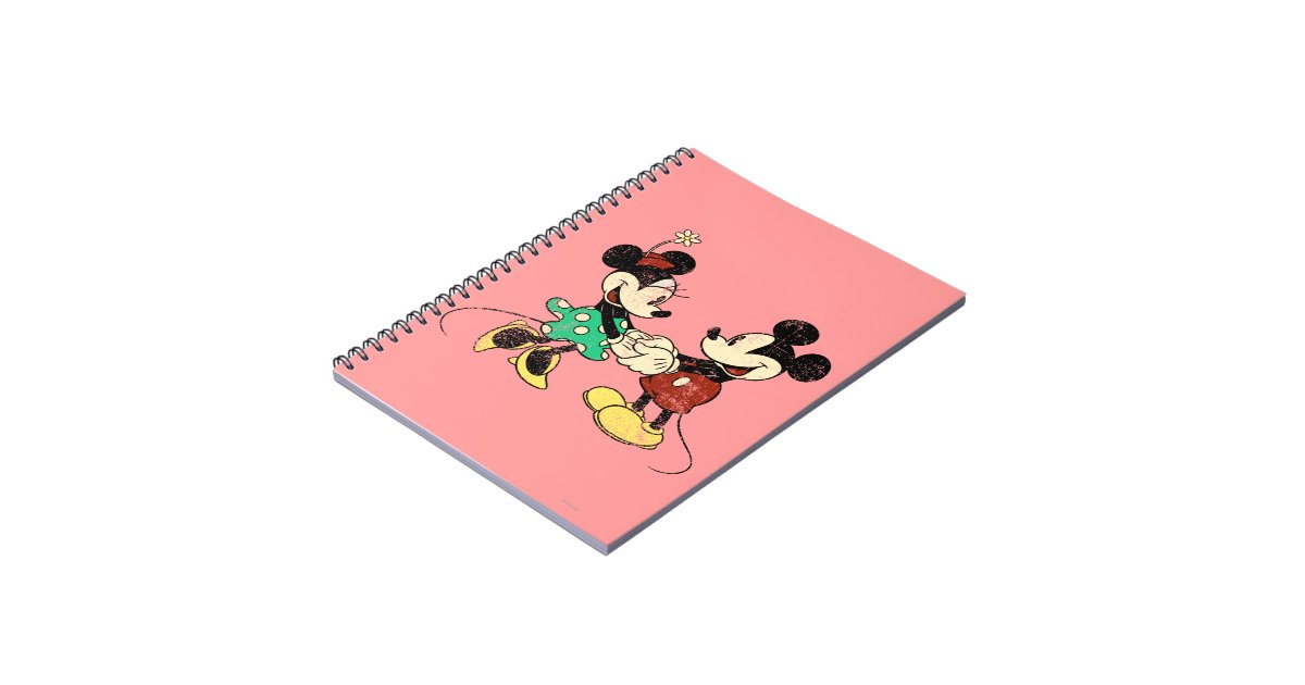 Mickey & Minnie | Vintage Notebook | Zazzle