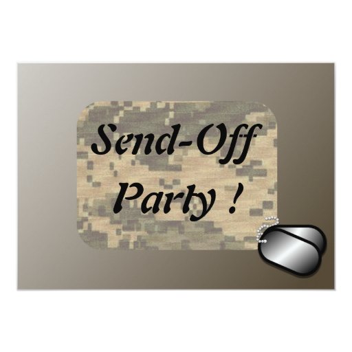 Military Send Off Party Revised Personalized Invitation Zazzle military-send-off-party-revised-personalized-invitation-zazzle