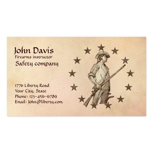 Minuteman Business Cards