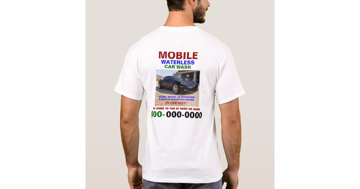 Mobile Waterless Car Wash T Shirt Zazzle