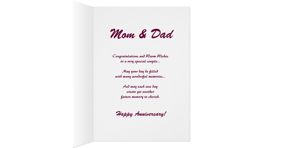 Mom And Dad 25th Anniversary With Pink Rose Card Zazzle mom-and-dad-25th-anniversary-with-pink-rose-card-zazzle