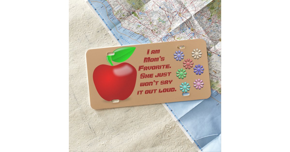 Mom s Favorite License Plate Zazzle mom-s-favorite-license-plate-zazzle