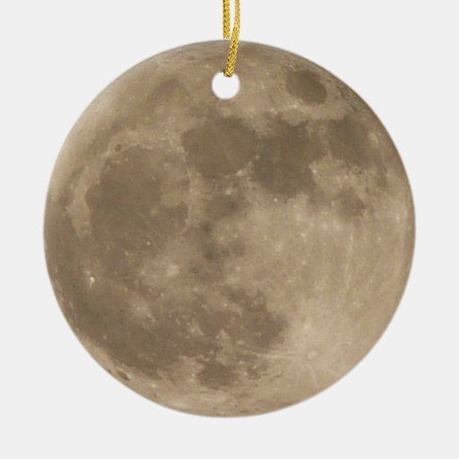 Moon Ornament Full Moon Decoration Lunar Gifts | Zazzle